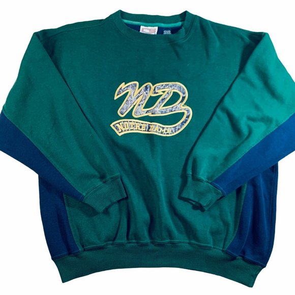 Crable Sportswear | Shirts | Vintage Color Block Notre Dame Irish ...